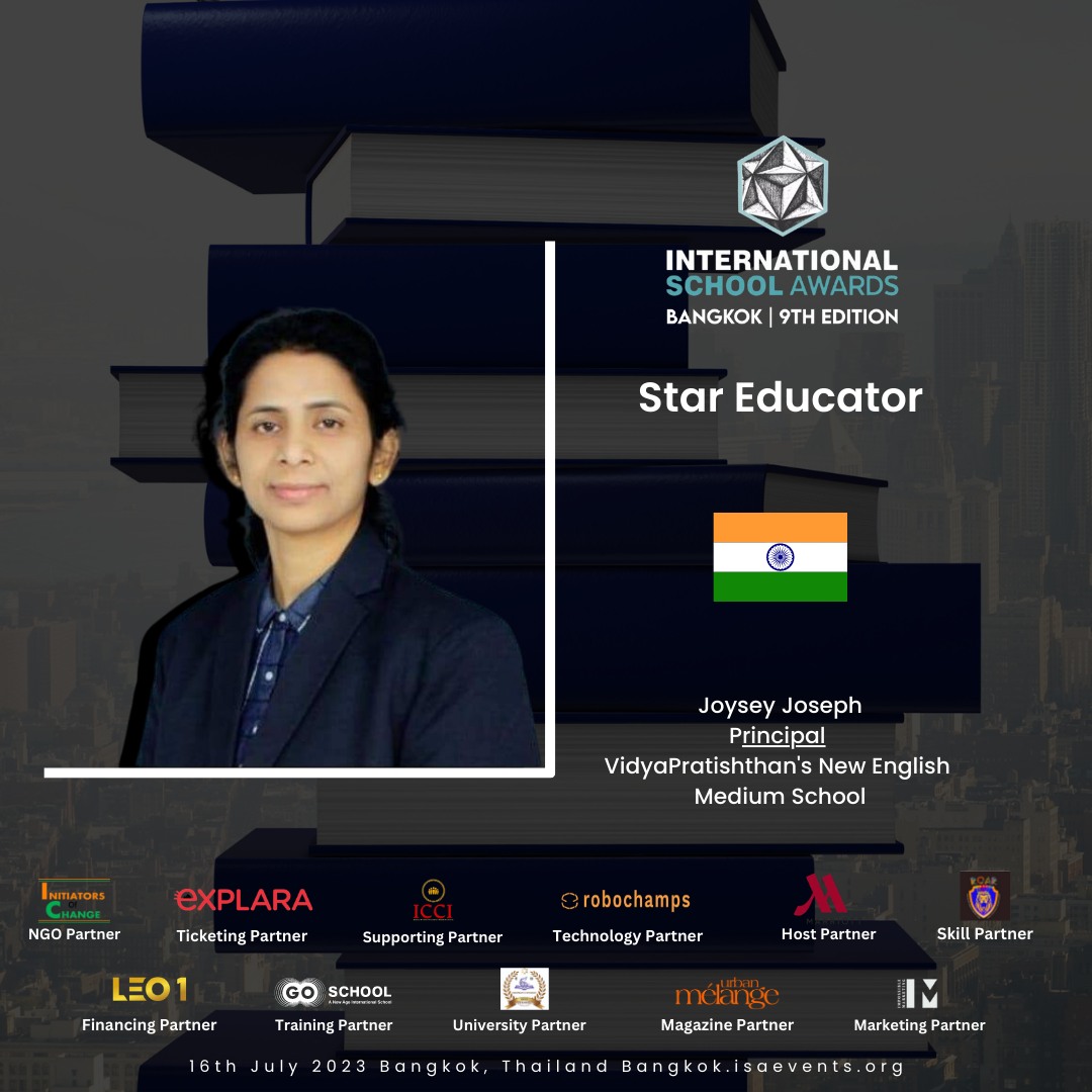 International School Award @Bangkok – VIDYA PRATISHTHANS NEW ENGLISH MEDIUM SCHOOL, VIDYANAGARI ...